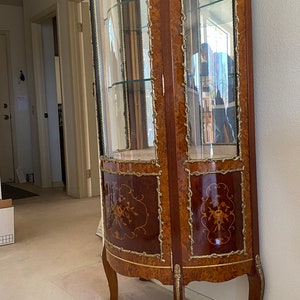 Italian Curio Display Show Case Cabinet Italy - Etsy