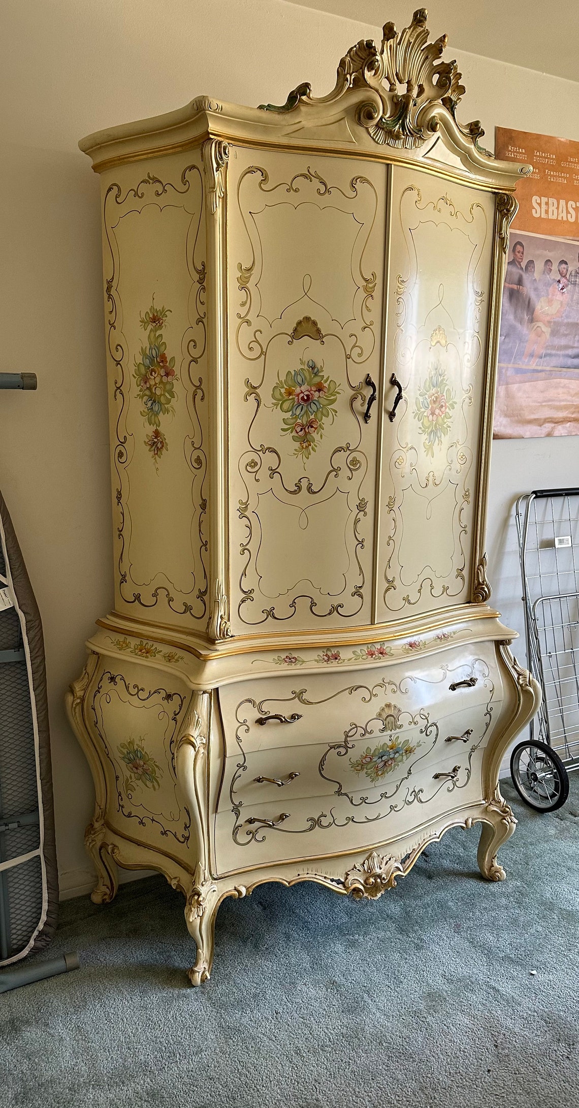 Italian Armoire Wardrobe Dresser Cabinet Italy - Etsy