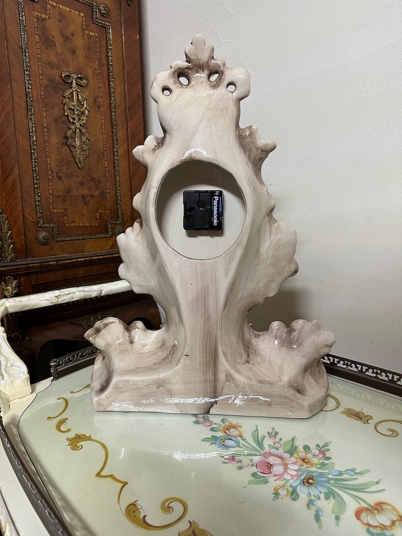 Italian Capodimonte Porcelain Mantle Clock Italy - Etsy