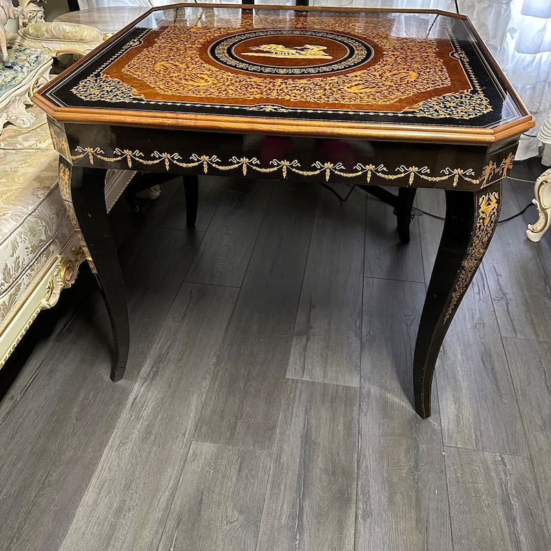 Italian Inlaid Table - Etsy