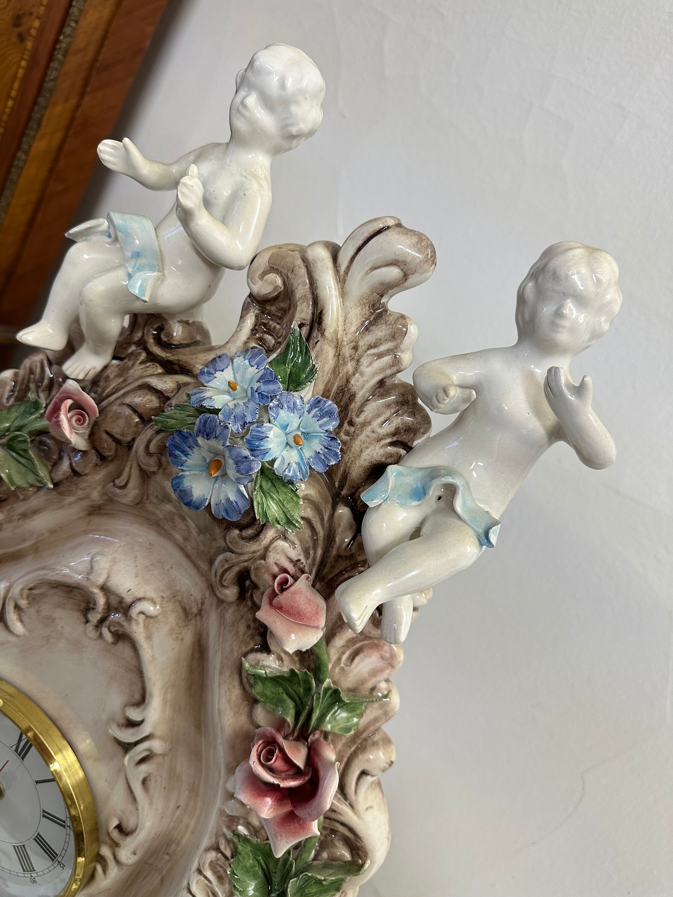 Huge Stunning Capodimonte Clock Italy - Etsy