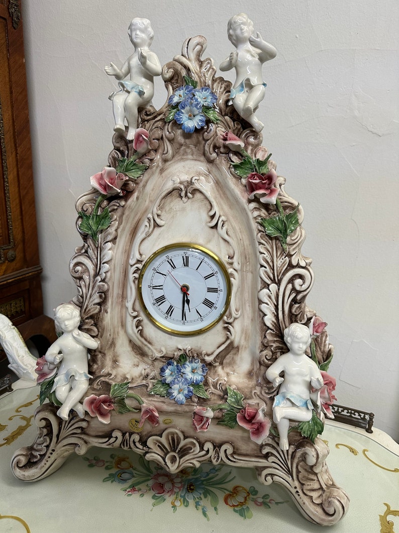 Huge Stunning Capodimonte Clock Italy - Etsy