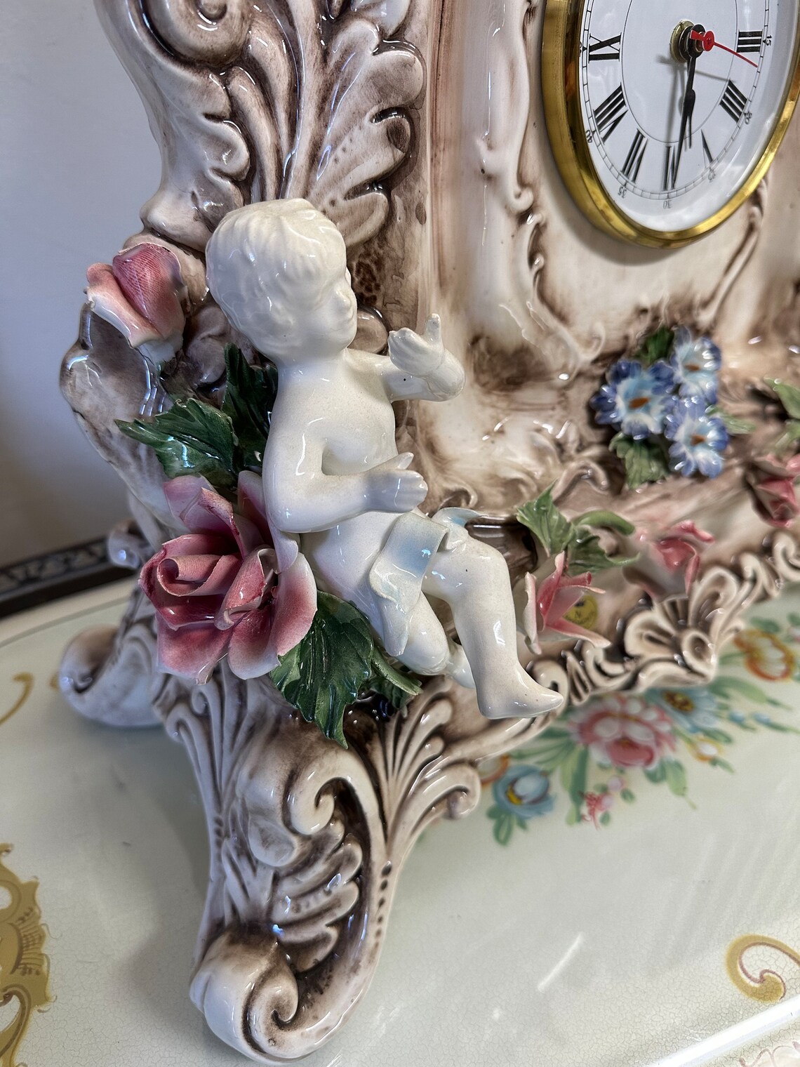 Huge Stunning Capodimonte Clock Italy - Etsy