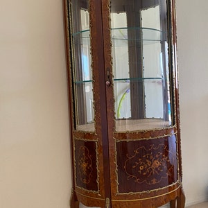 Italian Curio Display Show Case Cabinet Italy - Etsy