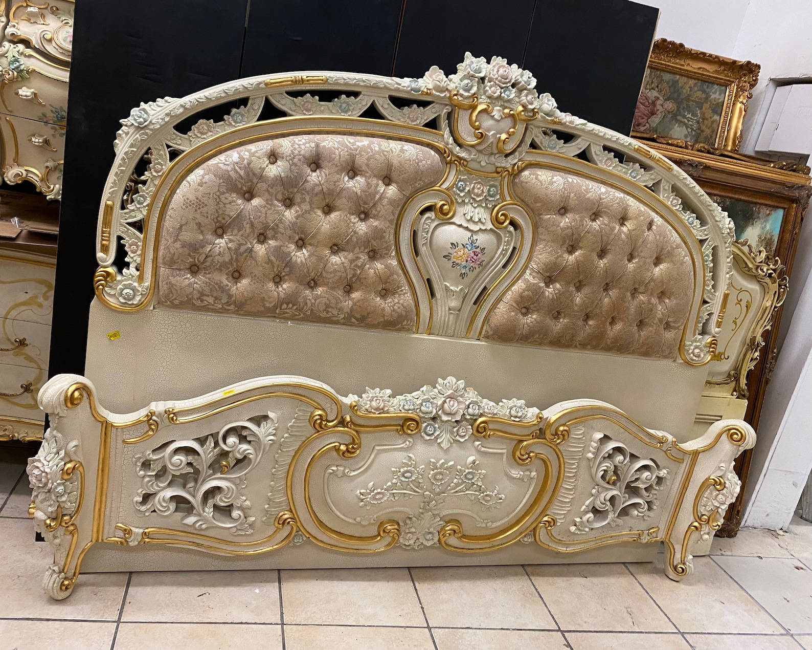 Italian Baroque Rococo King Bed - Etsy