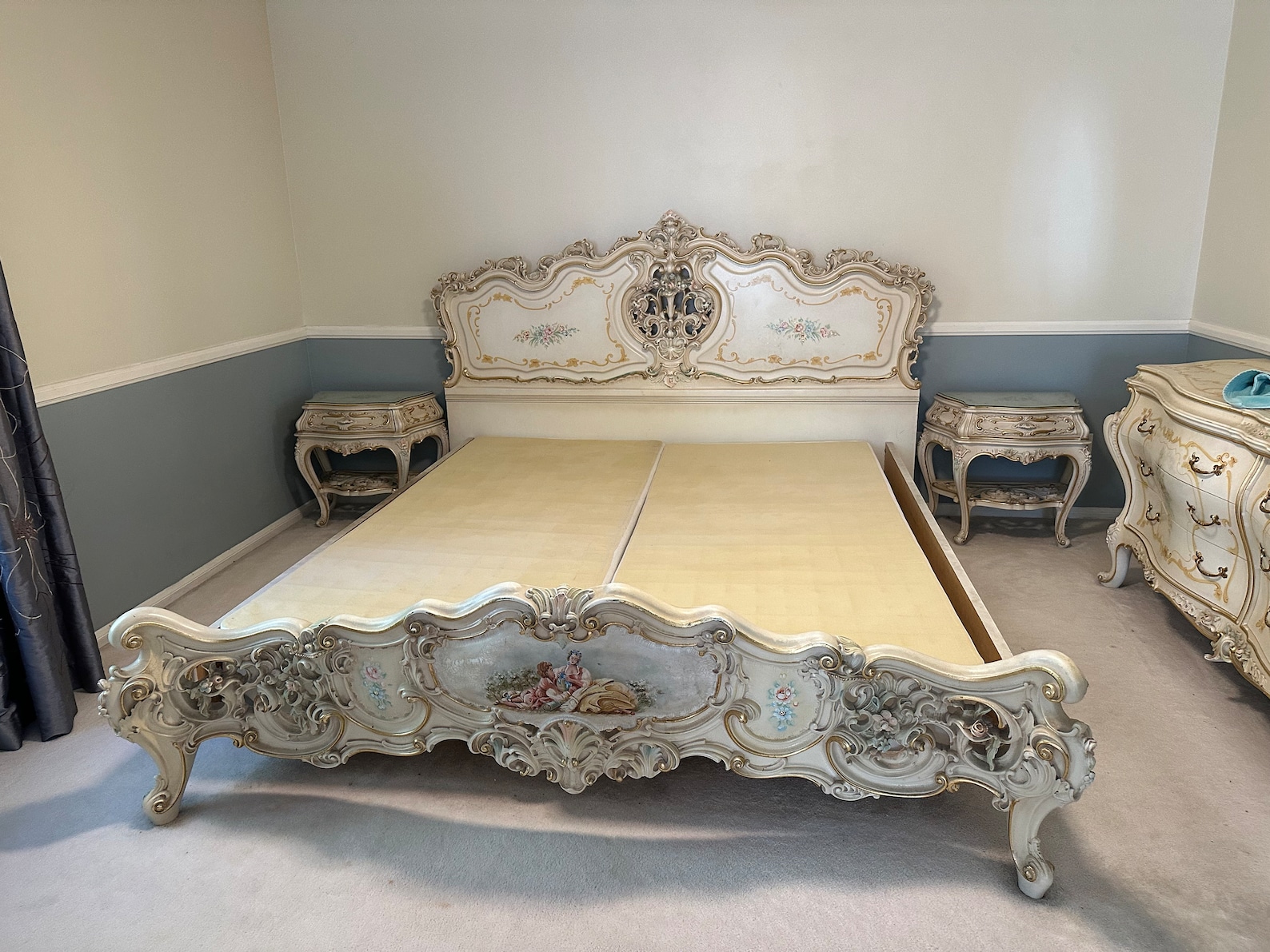 Romantic Romeo and Juliet SILIK Luxury Brand Italian BEDROOM King Bed ...