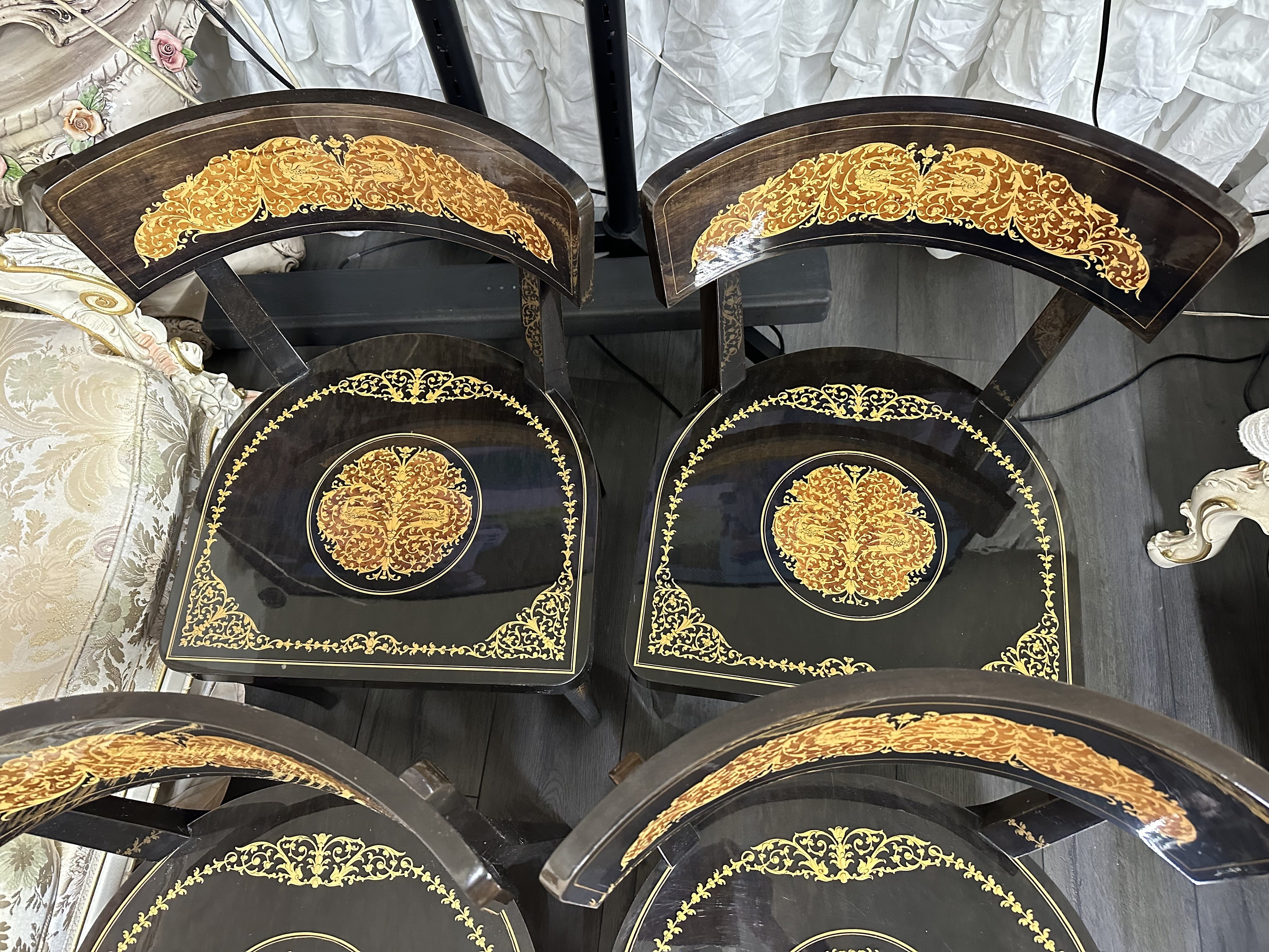 Notturno Intarsio Sorrento Italy Italian Game Table Roulette Chess ...