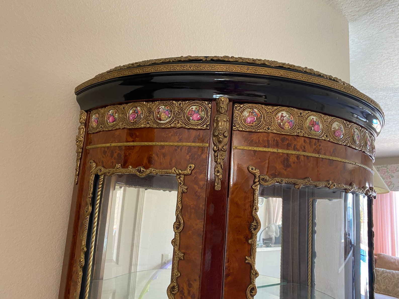 Italian Curio Display Show Case Cabinet Italy - Etsy