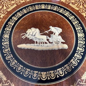 Notturno Intarsio Sorrento Italy Italian Game Table Roulette Chess ...