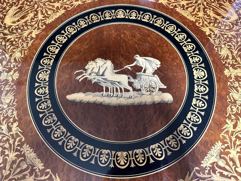 Notturno Intarsio Sorrento Italy Italian Game Table Roulette Chess ...