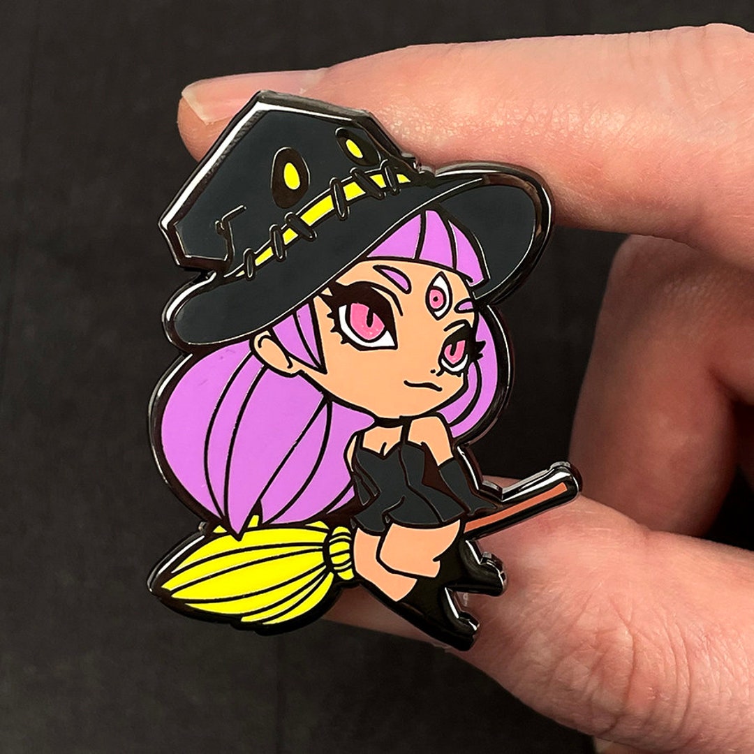 Tempest Chibi Witch Hard Enamel Pin - Etsy