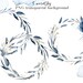 Watercolor Navy Blue Flowers Set - Navy Blue Roses, Floral Garden ...