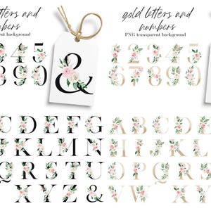 Watercolor Wedding Flowers Clipart Set - Floral Borders - Bouquet ...
