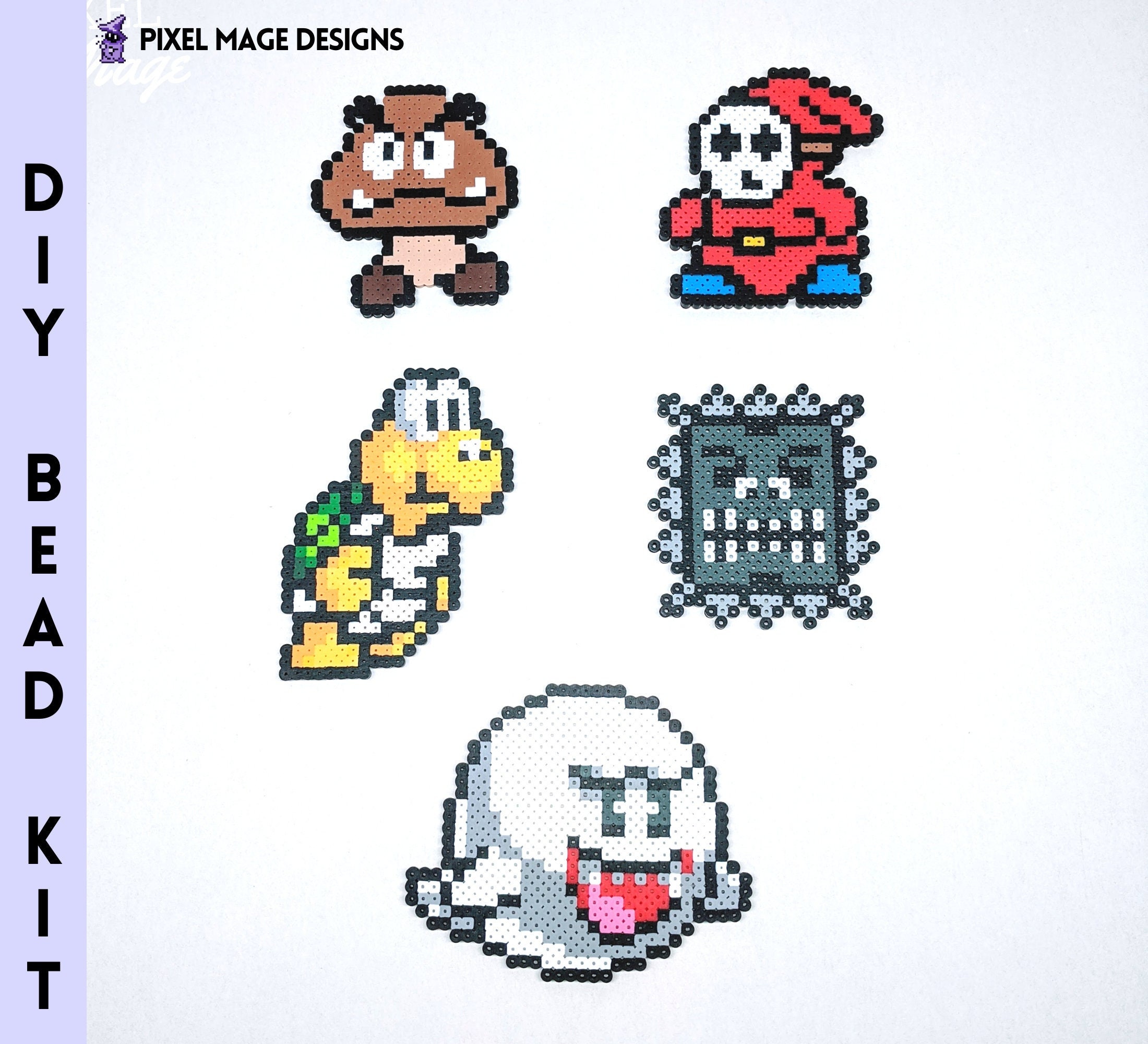 Mario Bad Guy Perler Bead Kits Video Game Character - Etsy Canada