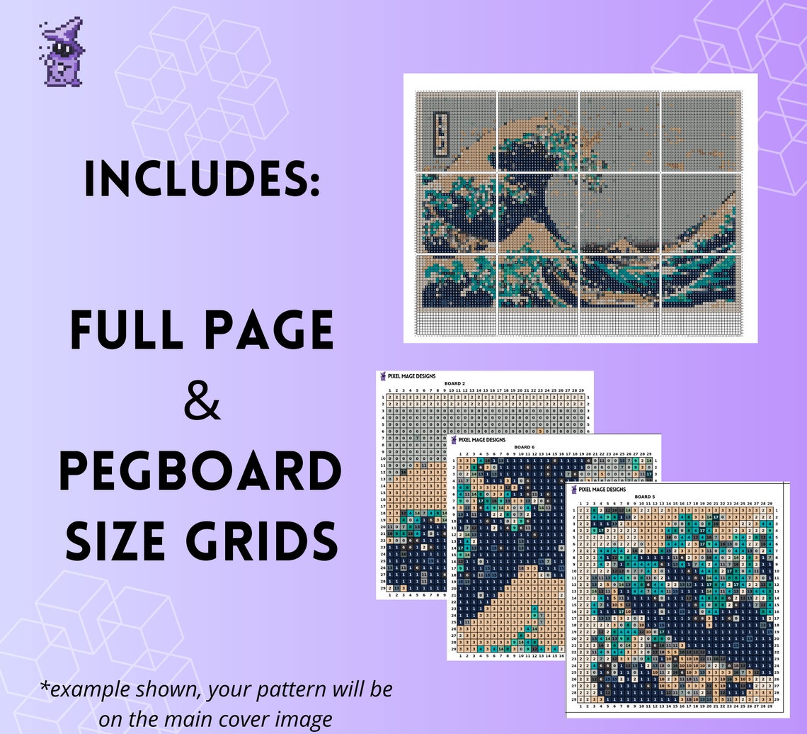 Hot Air Balloon Mini Fuse Bead Pattern Printable (mini 2.5mm) | PDF ...
