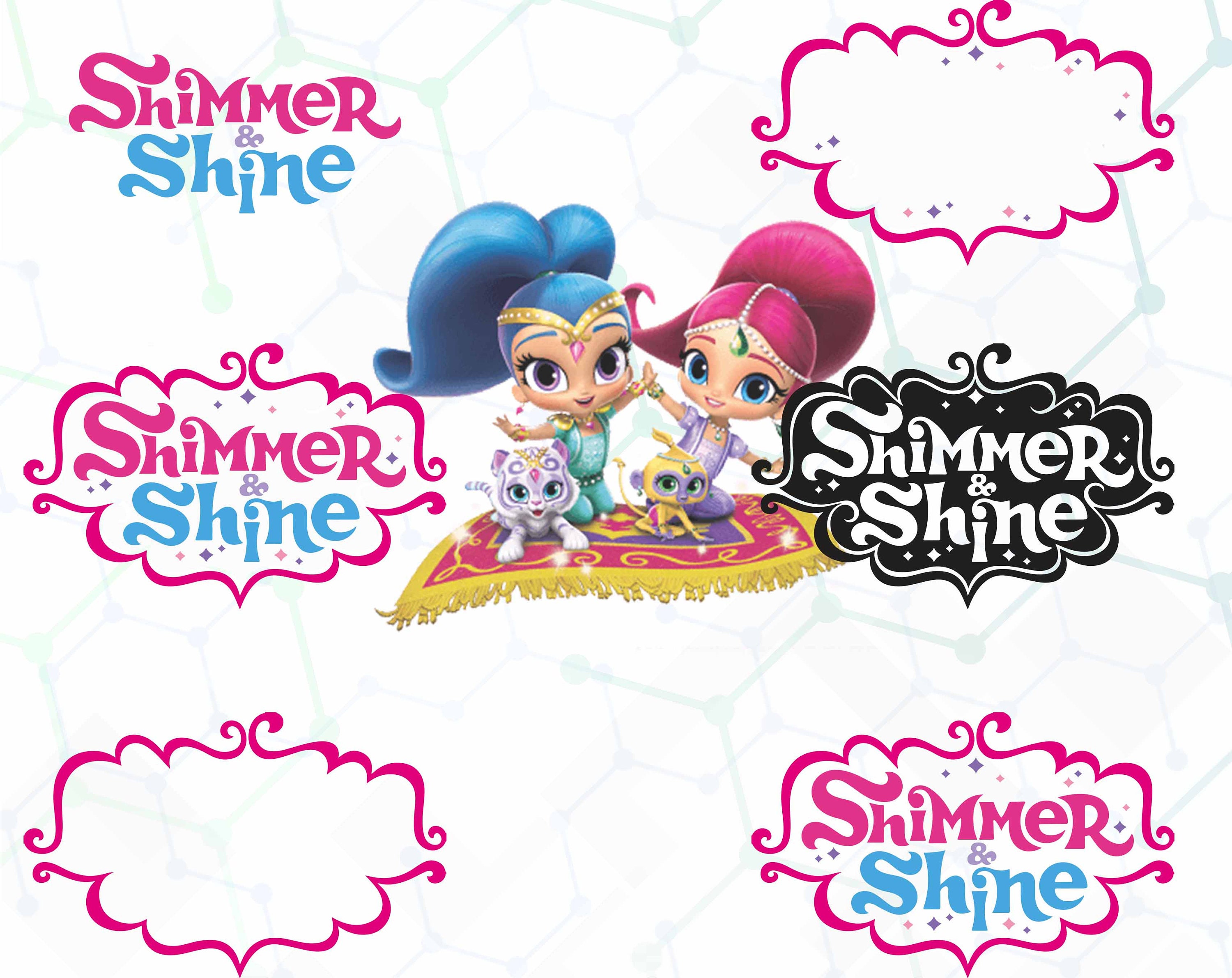Shimmer and shine logo svgdxf /Shimmer and shine for cricut | Etsy