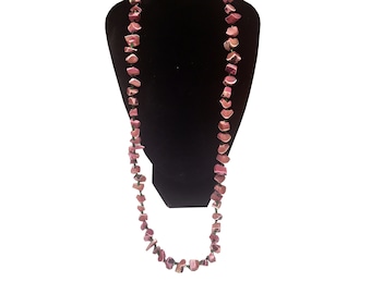 Pink Shell Necklace - Etsy