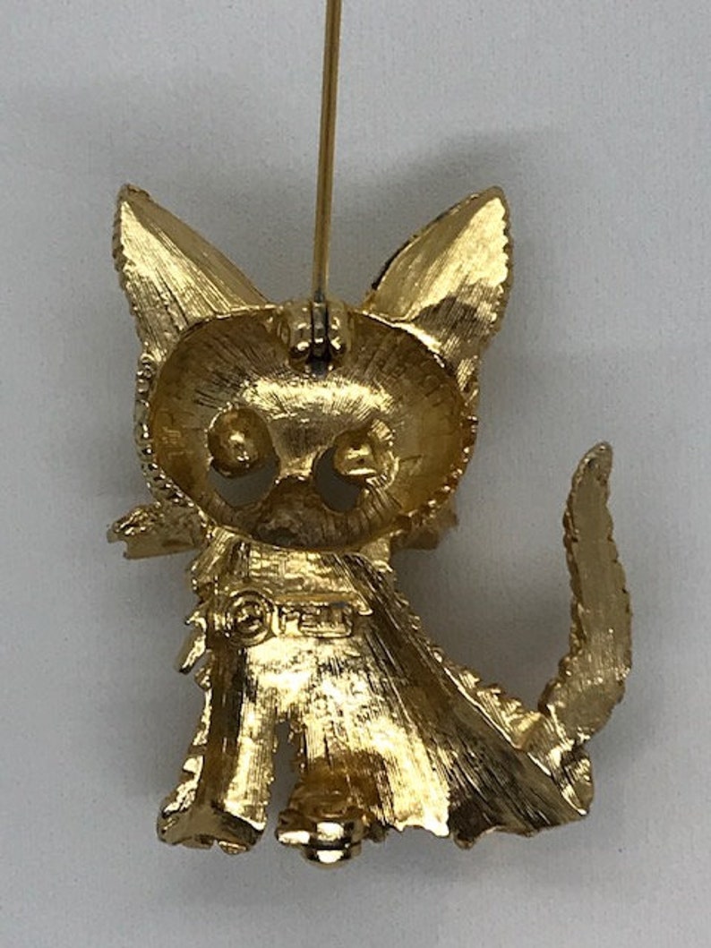 Vintage Pell Cat Pin Brooch - Etsy