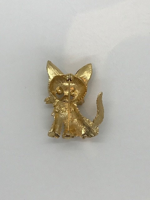 Vintage Pell Cat Pin Brooch - Etsy