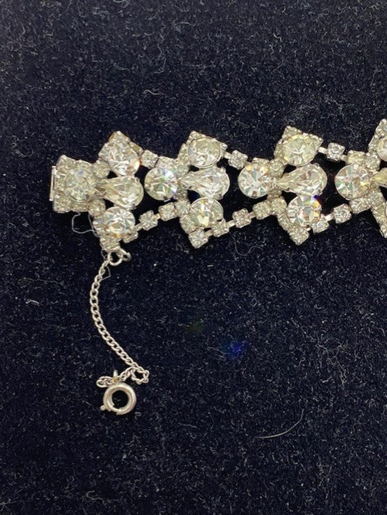 Kramer of NY Rhinestone Statement Bracelet - Etsy