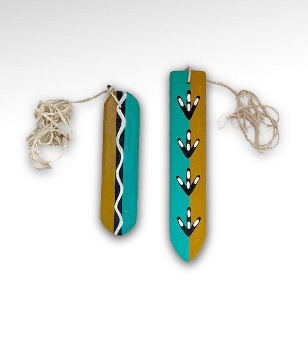 Hopi Art, Set of Two, Lightening Sticks, Vintage, Wall Art, Southwest ...