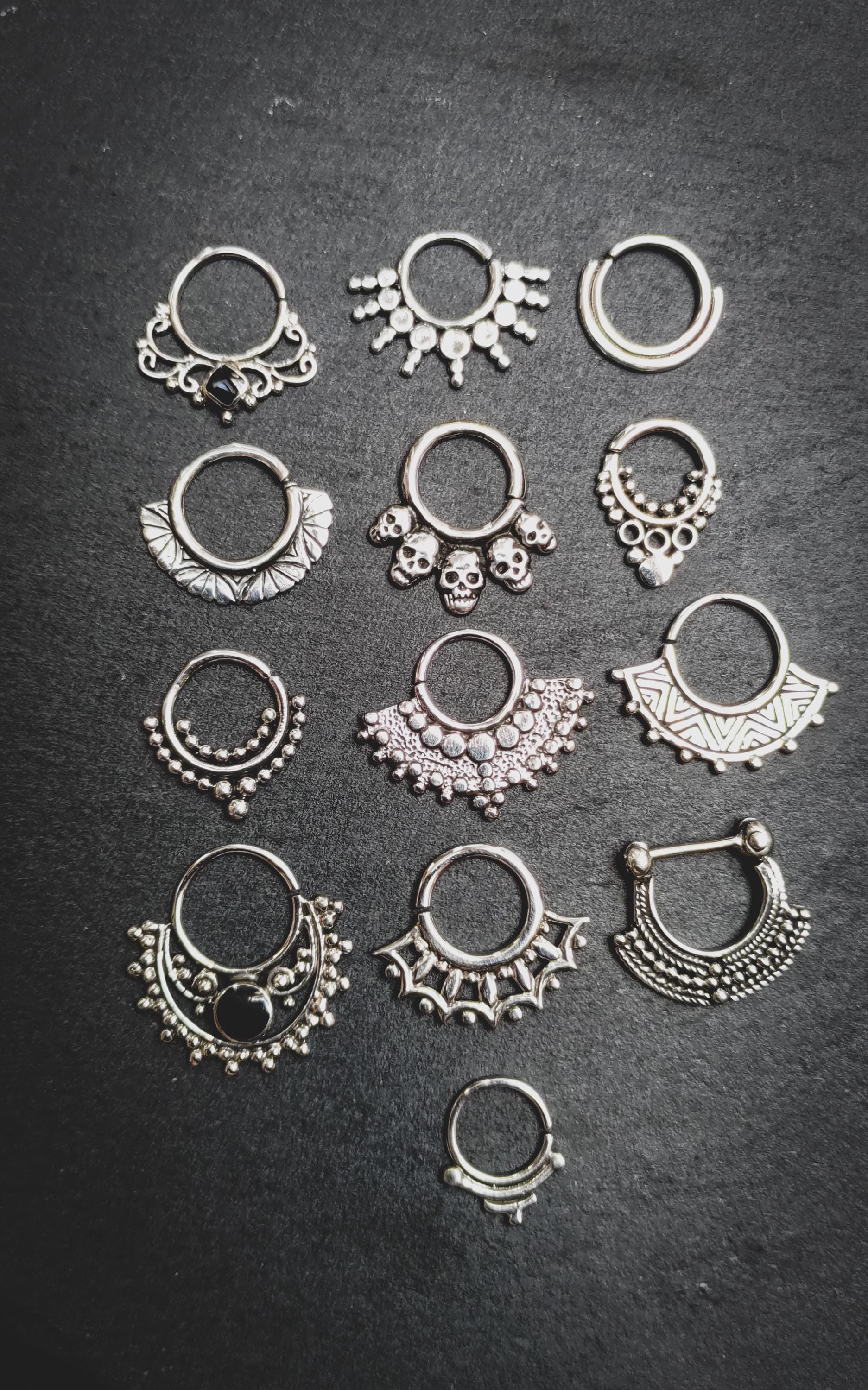Silver 925 Septums New Collection-1.2mm/1.6mm-tribal Jewels-unisex ...