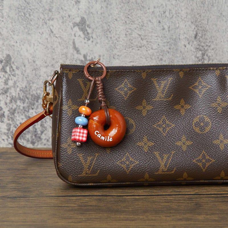 Bagel Keychain - Etsy