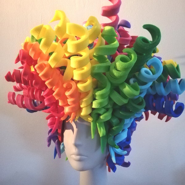 Rainbow Wig - Etsy