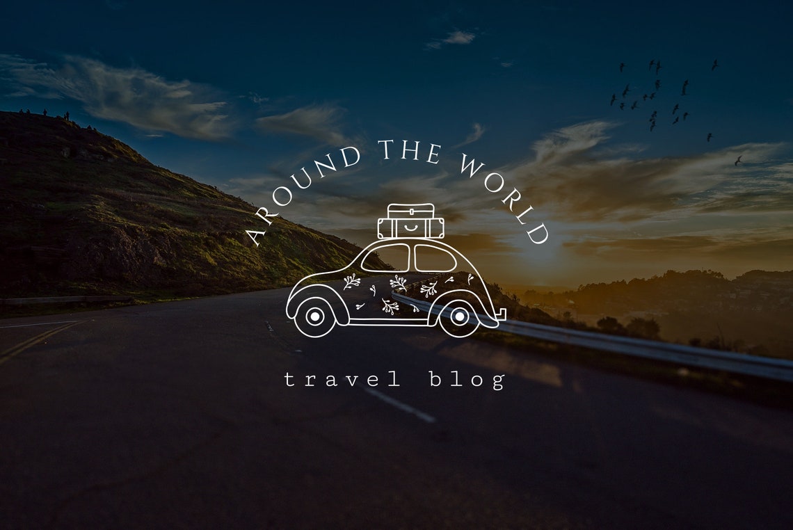 Premade Logo Design. Traveling Logo. Travel Logo. Travel Blog Logo ...