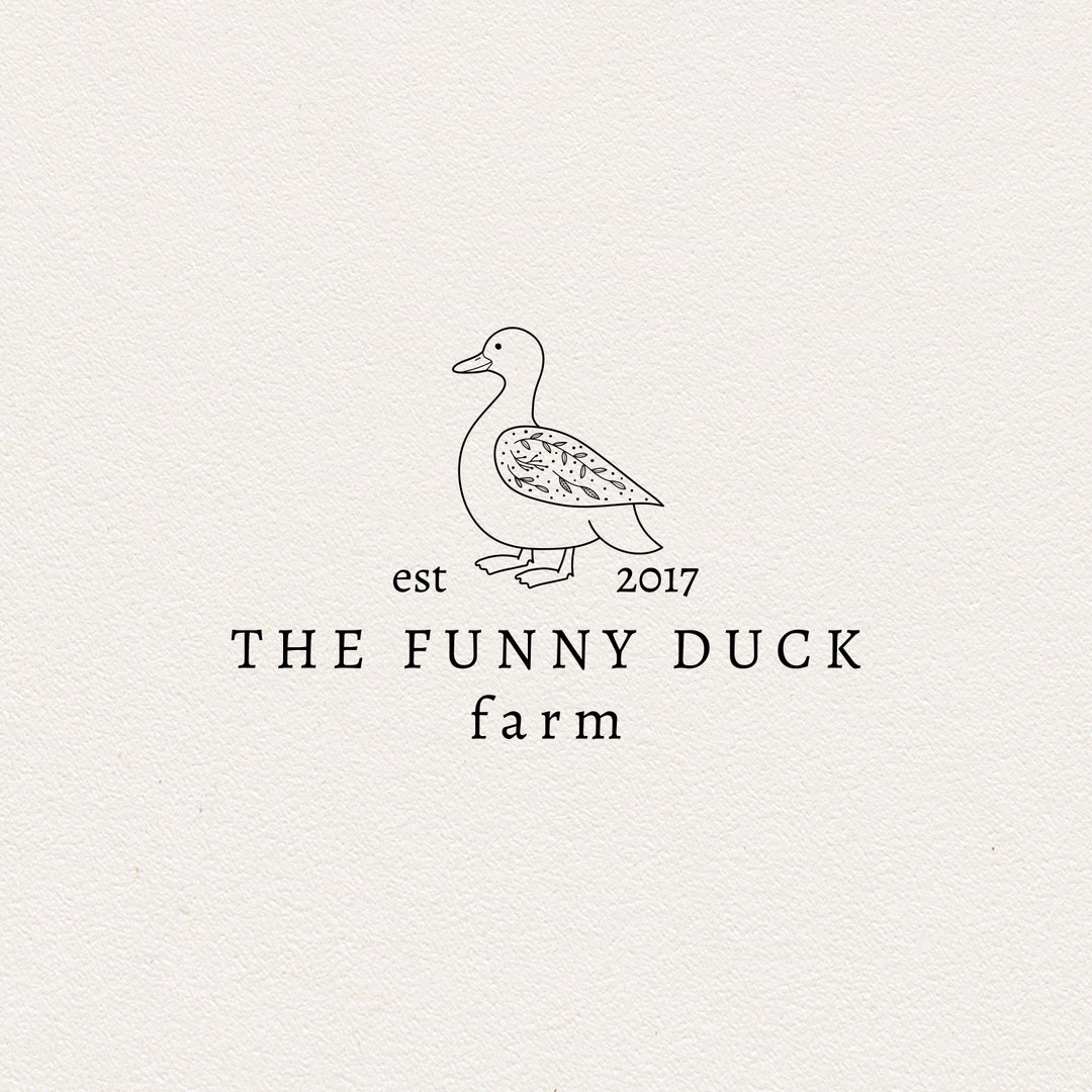Duck Premade Logo-farm Watermark-farmers Market-farming-line Logo ...