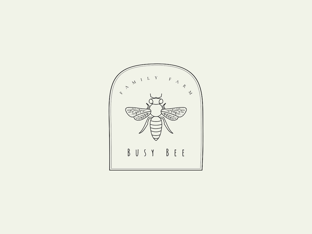 Bee Premade Logo Design,bee Logo,bee Branding,bumblebee Logo,minimal ...