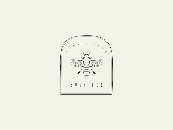 Bee Premade Logo Designbee Logobee Brandingbumblebee | Etsy