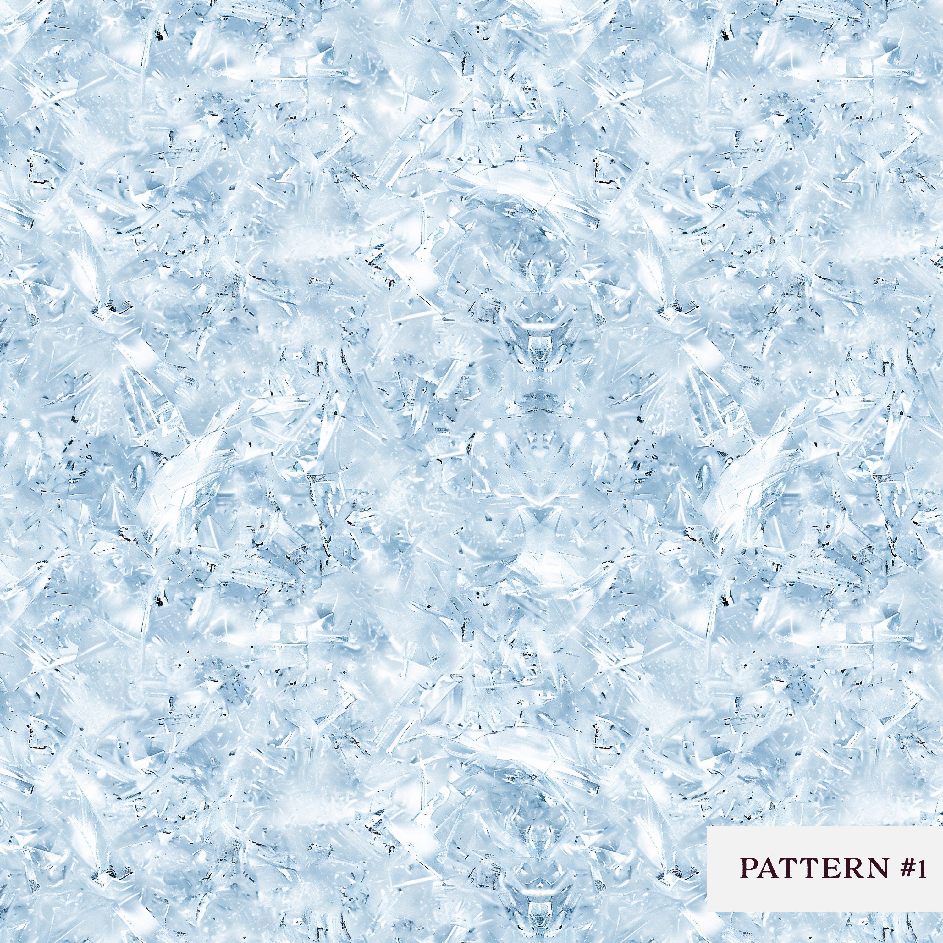 Shimmering Ice Digital Paper-frost Ice Texture-ice Seamless Pattern ...