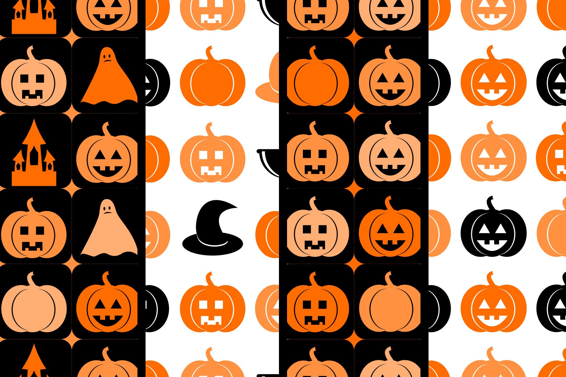 Halloween Digital Paper, Autumn Digital Paper, Halloween Seamless ...