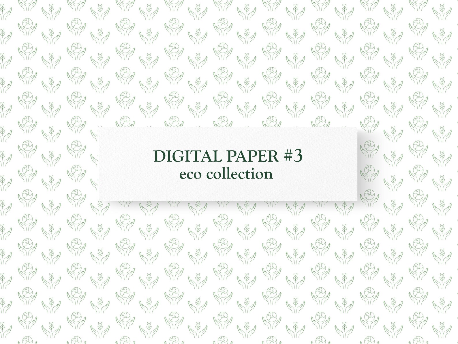 Digital Paper Set Eco/ Digital Tissue Paper Design/seamless Pattern ...