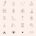 Magic Icon Set/mystical Icon Package/witchcraft Illustration/esoteric ...