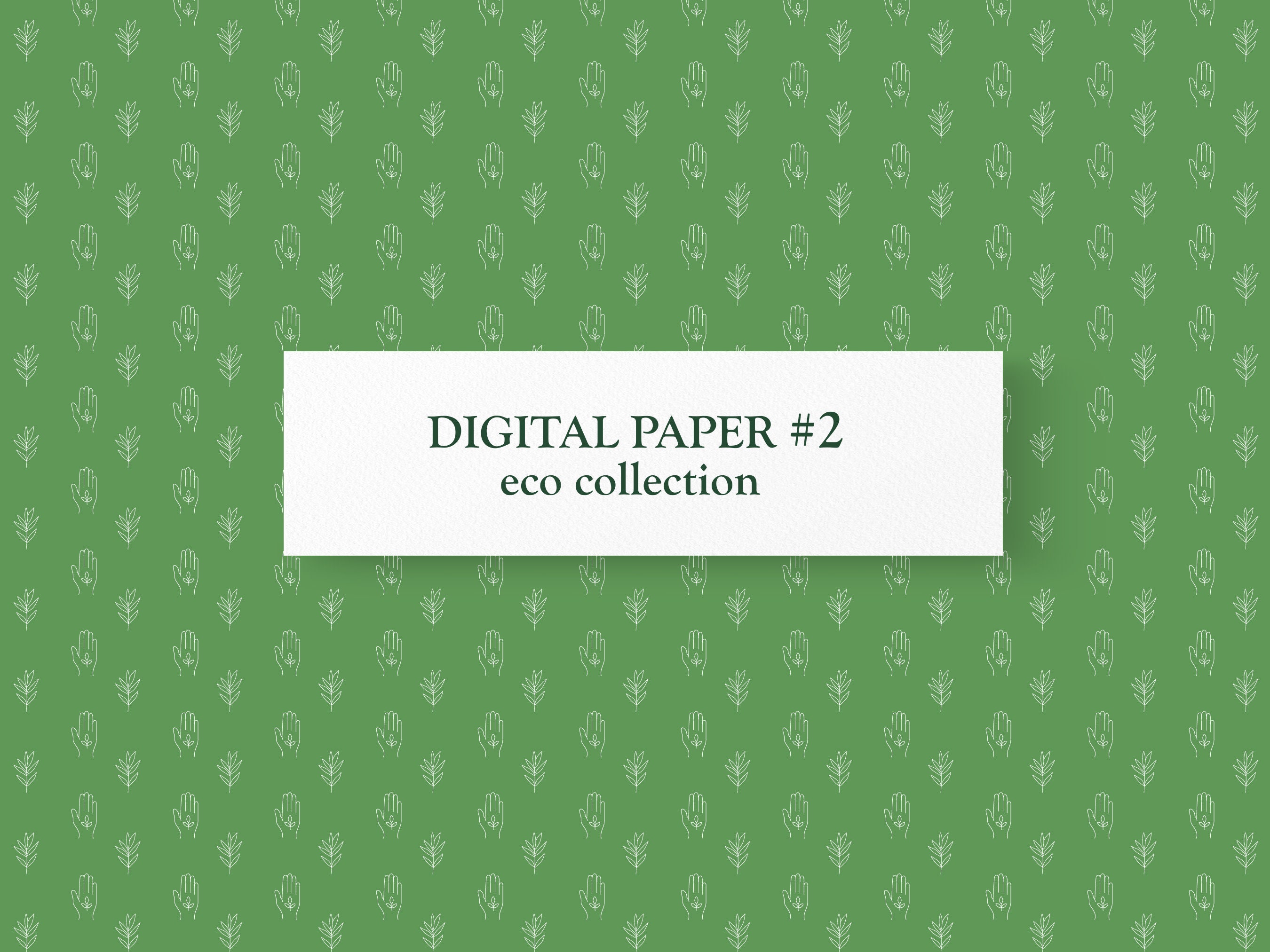 Digital Paper Set Eco/ Digital Tissue Paper Design/seamless Pattern ...