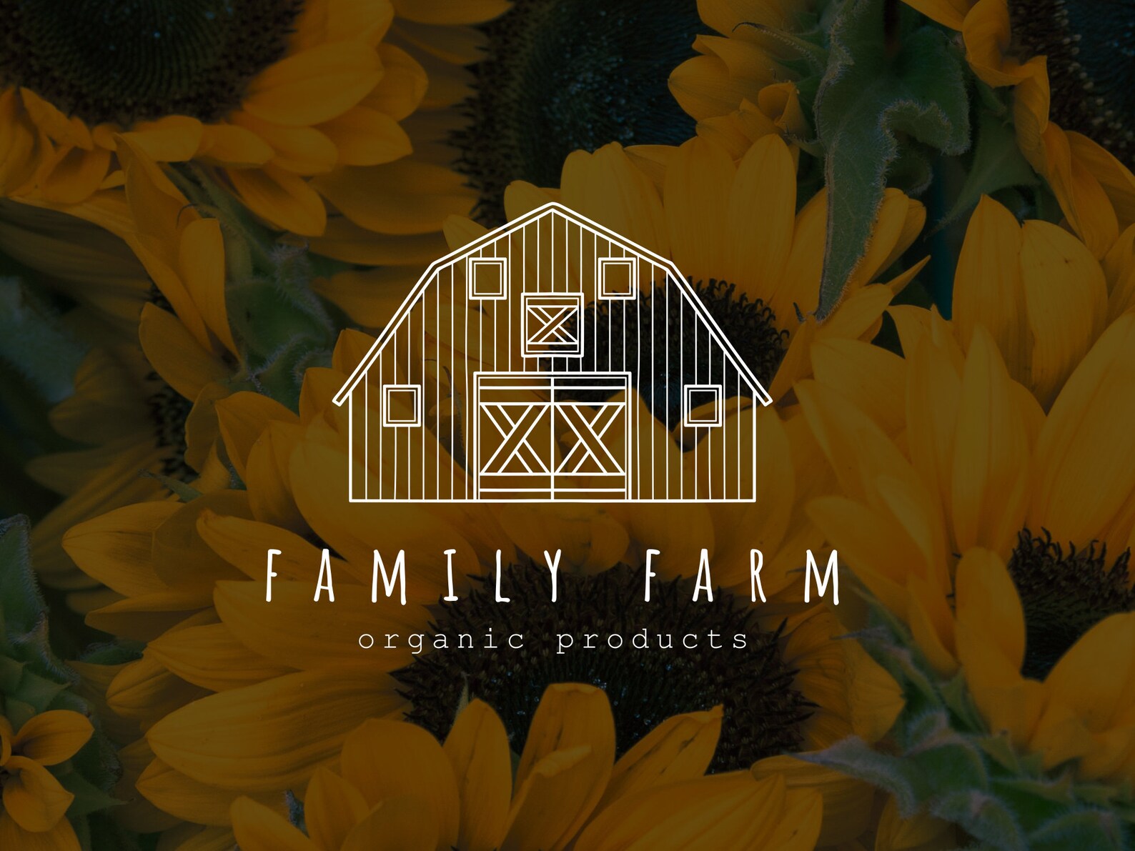 Farmhouse Premade Logo, Barn Line Logo, Farm Outline Logo, Ranch Logo ...