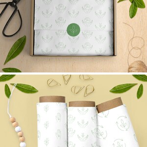 Digital Paper Set Eco/ Digital Tissue Paper Design/seamless Pattern ...