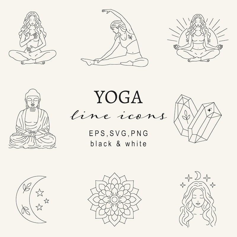 Mindfulness Clipart - Etsy