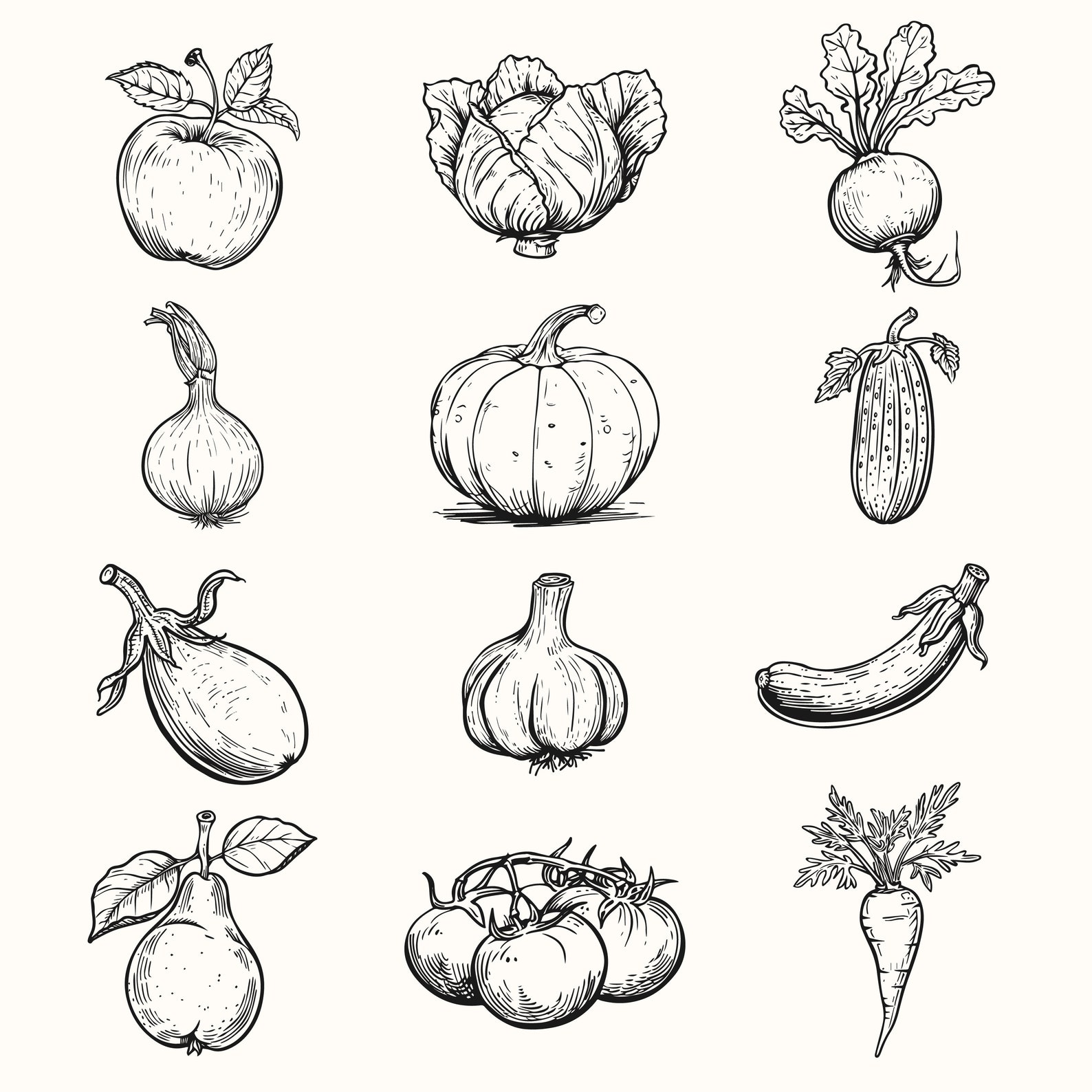 Farm Illustration Set-hand-drawn Rustic Farmhouse Clipart Png-farming ...
