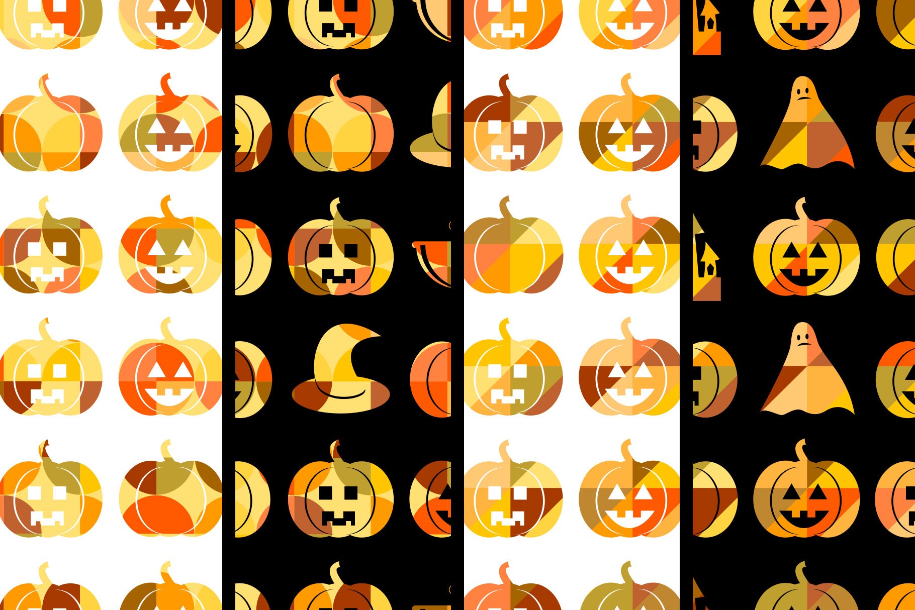 Halloween Digital Paper, Autumn Digital Paper, Halloween Seamless ...