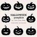 Halloween Pumpkin Silhouette Svg Bundle, Jack-o-lanterns Svg, Halloween ...