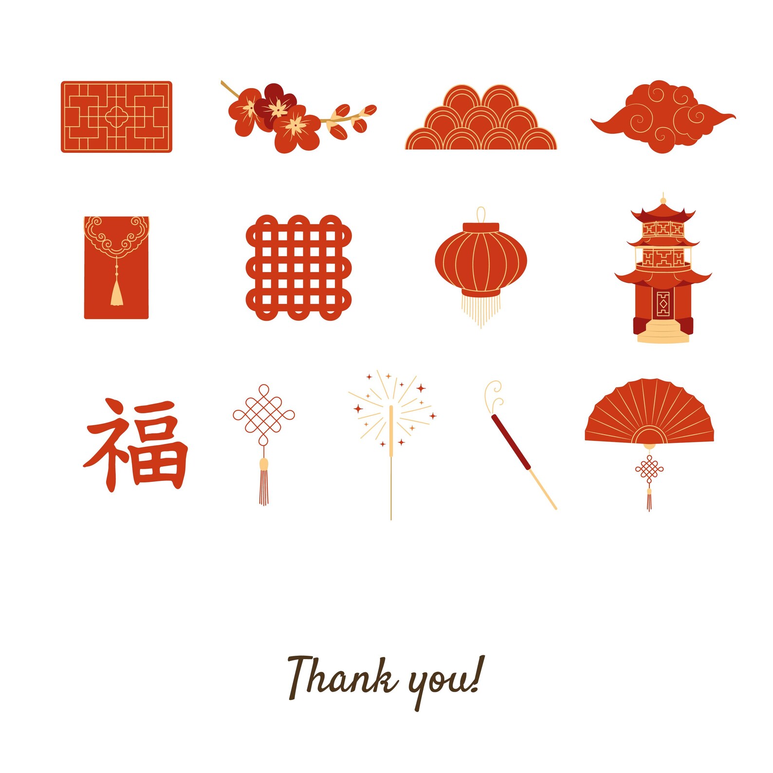 Chinese New Year Icon Set-lunar New Year Illustrations-lunar New Year ...