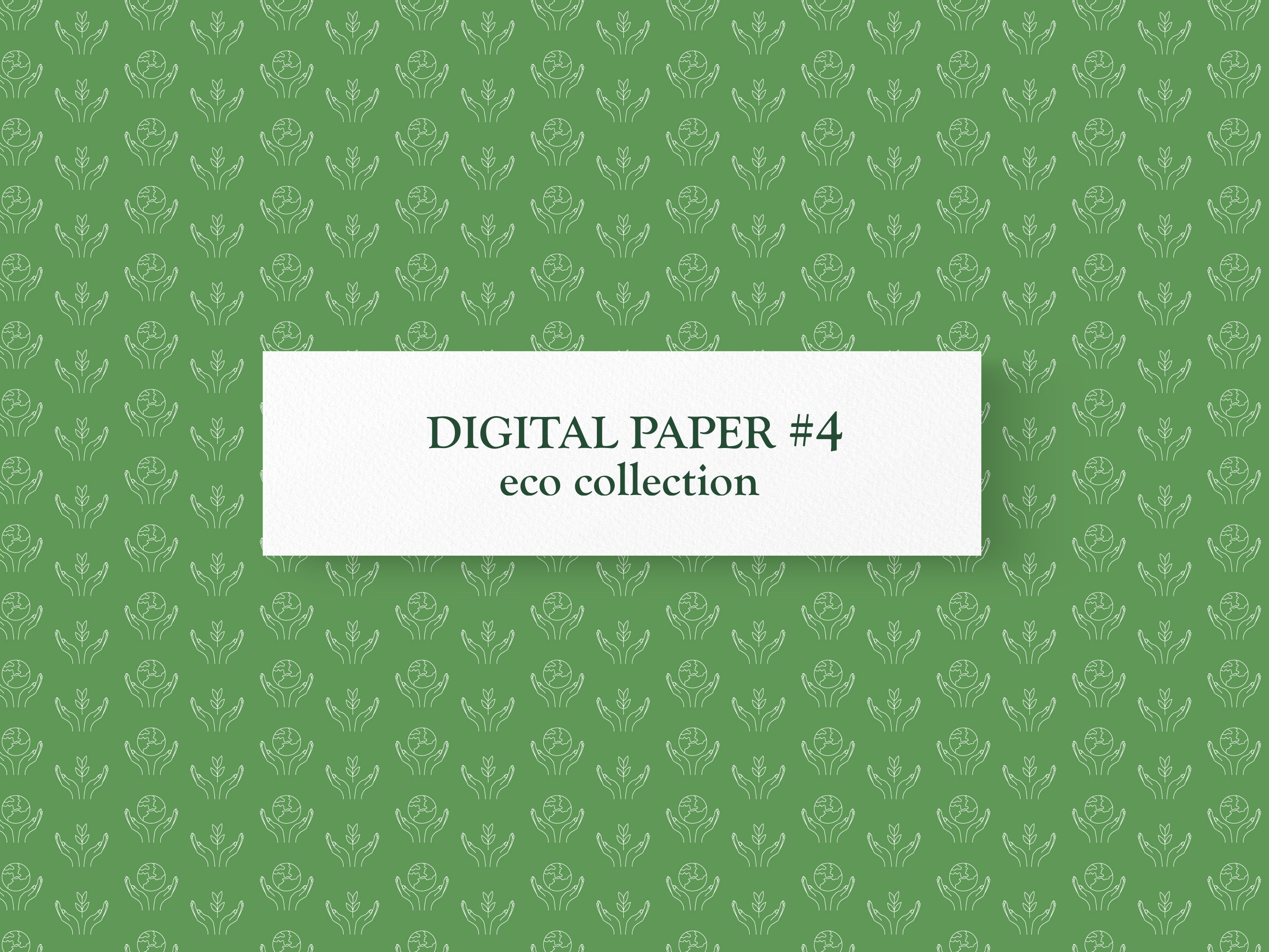 Digital Paper Set Eco/ Digital Tissue Paper Design/seamless Pattern ...