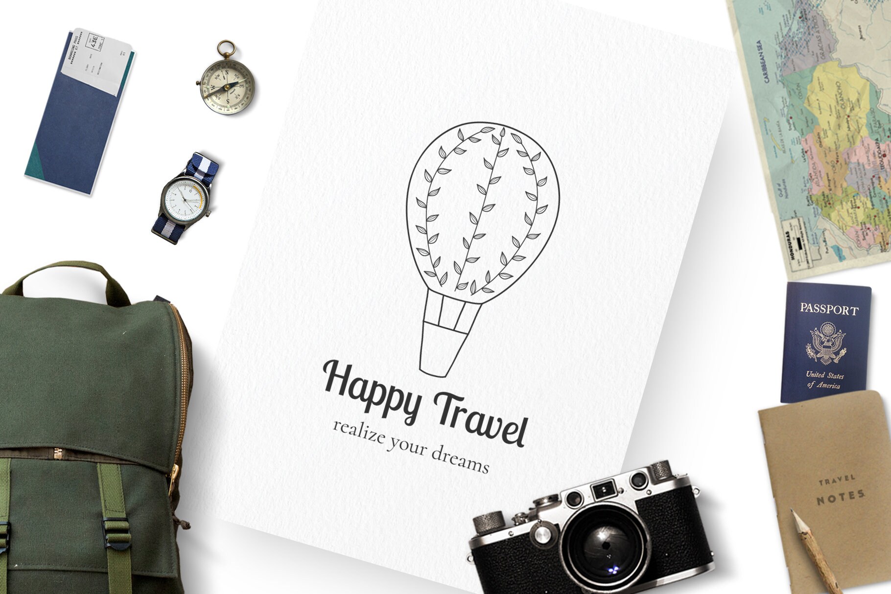 Premade Logo Design. Traveling Logo. Travel Logo. Travel Blog Logo ...