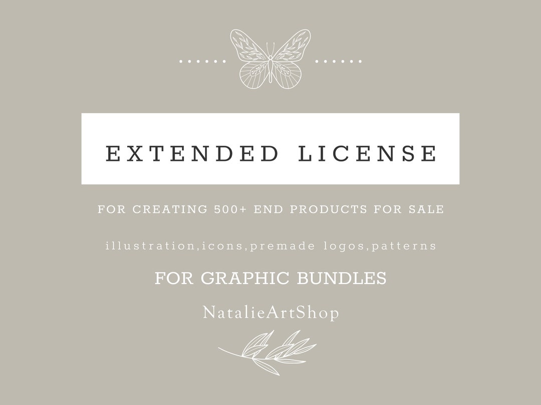 Graphic Pack Commercial License/extended Commercial License/commercial ...