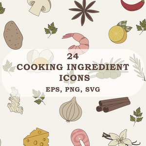 Food Line Icon Set/cooking Ingredients/vegetable Clip-art/fruit Png ...