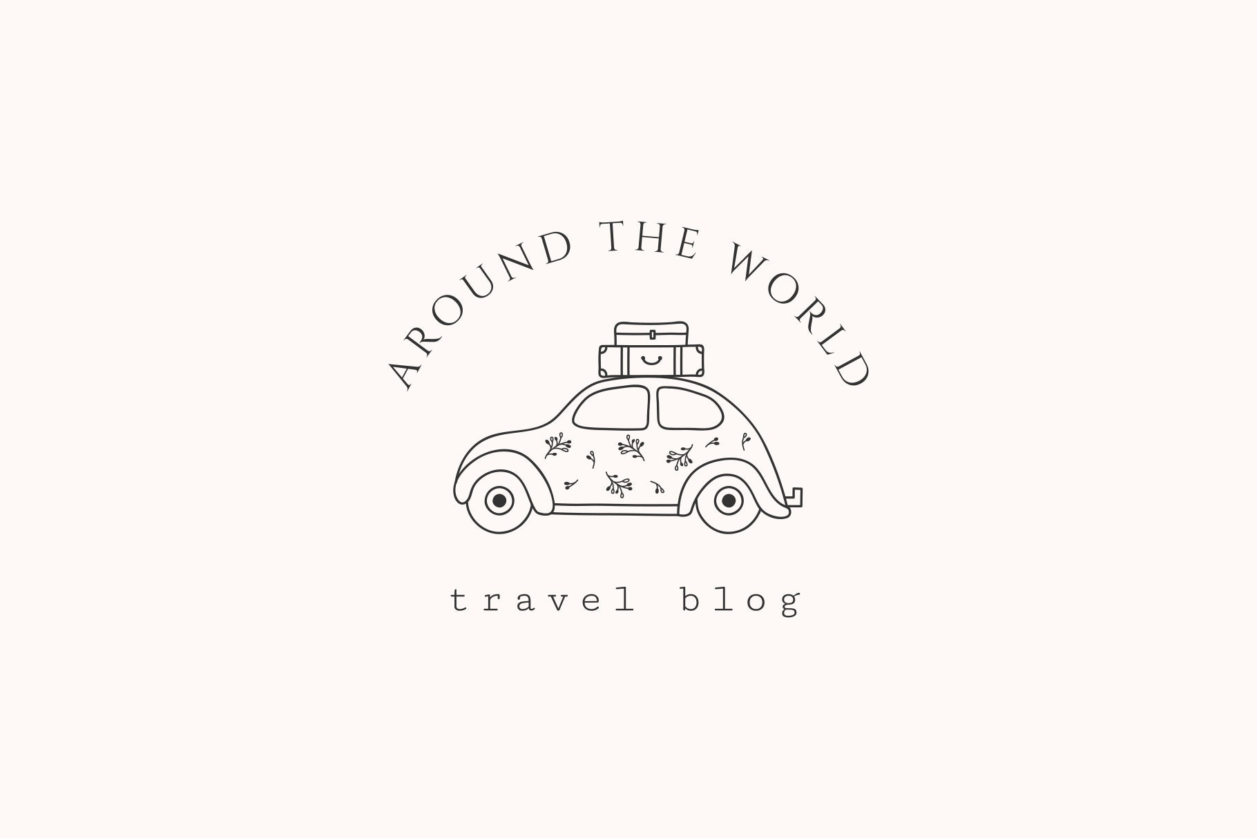 Premade Logo Design. Traveling Logo. Travel Logo. Travel Blog Logo ...