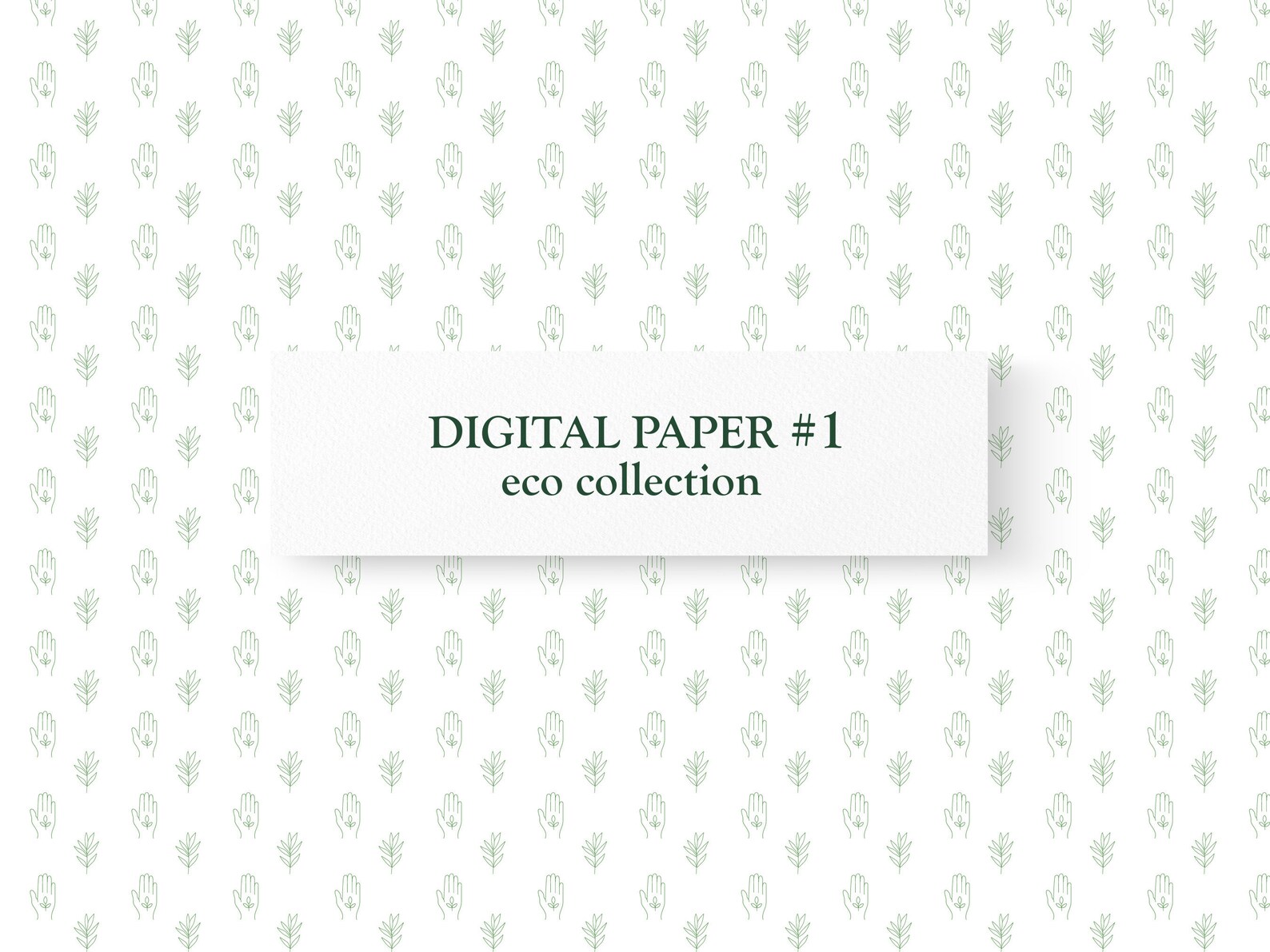 Digital Paper Set Eco/ Digital Tissue Paper Design/seamless Pattern ...